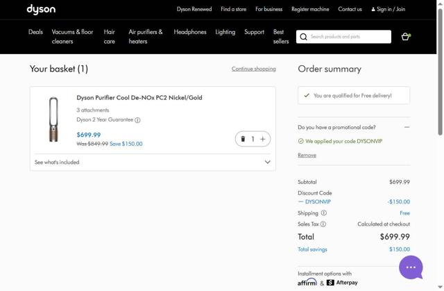 Dyson Discount Codes - $150 Off (1 Verified) Oct 2025
