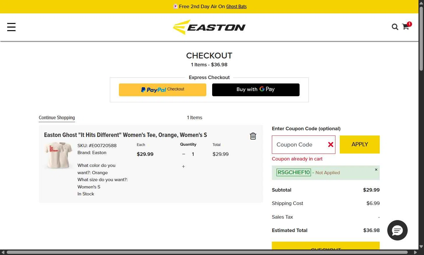 Easton Promo Codes - 15% Off (5 Verified) Dec 2025