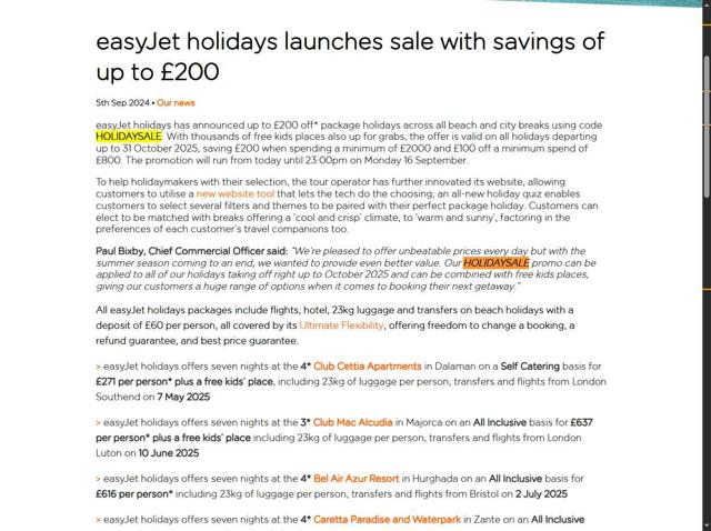 easyJet Promo Codes (3 Verified) - $50 Off Sitewide Sep 2025