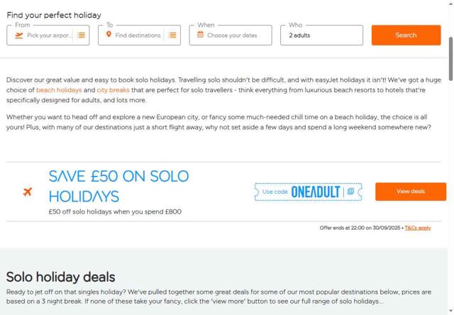 easyJet Promo Codes (2 Verified) - $50 Off Sitewide Sep 2025