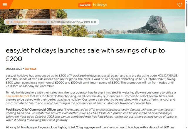 easyJet Promo Codes (3 Verified) - $50 Off Sitewide Aug 2025