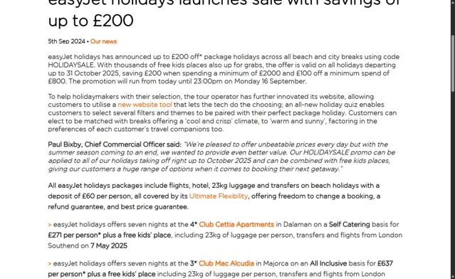 easyJet Promo Codes (2 Verified) - $50 Off Sitewide Sep 2025