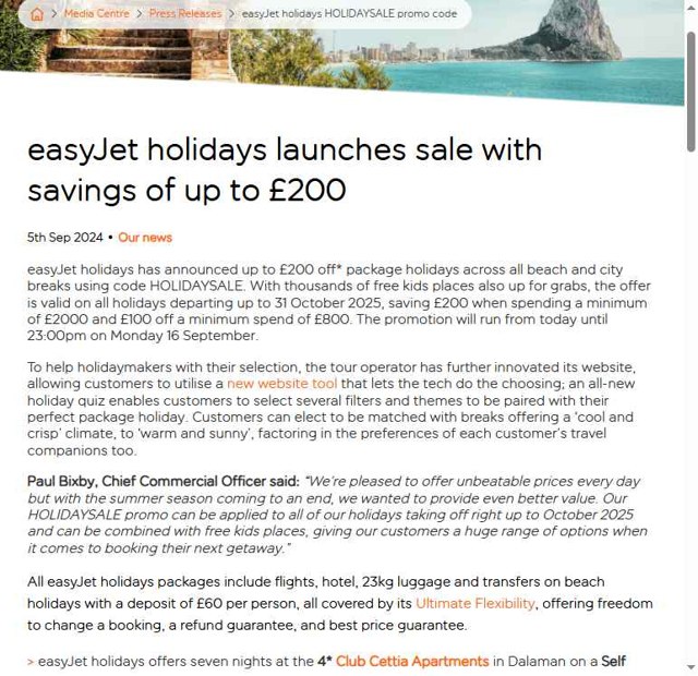 easyJet Promo Codes (3 Verified) - $50 Off Sitewide Aug 2025