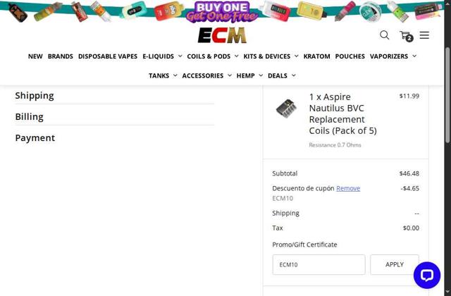 ECM Vape Discount Codes - 15% Off (3 Verified) Sep 2025