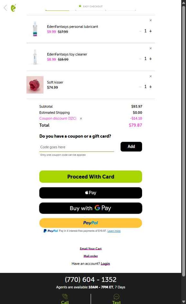 EdenFantasys Promo Codes - $25 Off (Verified) Jun 2025