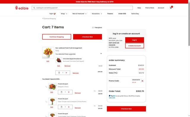 Edible Arrangements Promo Codes - $5 Off Jul 2025