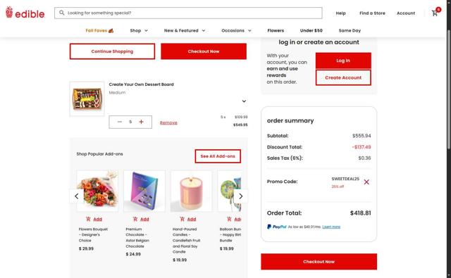 Edible Arrangements Promo Codes - 20% Off Sep 2025