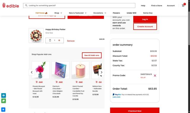 Edible Arrangements Promo Codes - $10 Off Oct 2025