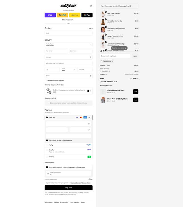 edikted Promo Codes (663 Verified) - 10% Off w/Code Sep 2025