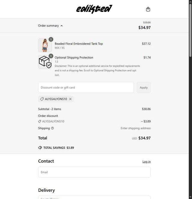 edikted Promo Codes (9 Verified) - 10% Off Sitewide Jun 2025