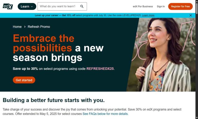 edX Discount Codes - 20% Off (10 Verified) Jul 2025