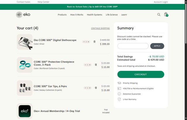Eko Health Promo Codes (2 Verified) - 10% Off Sep 2025