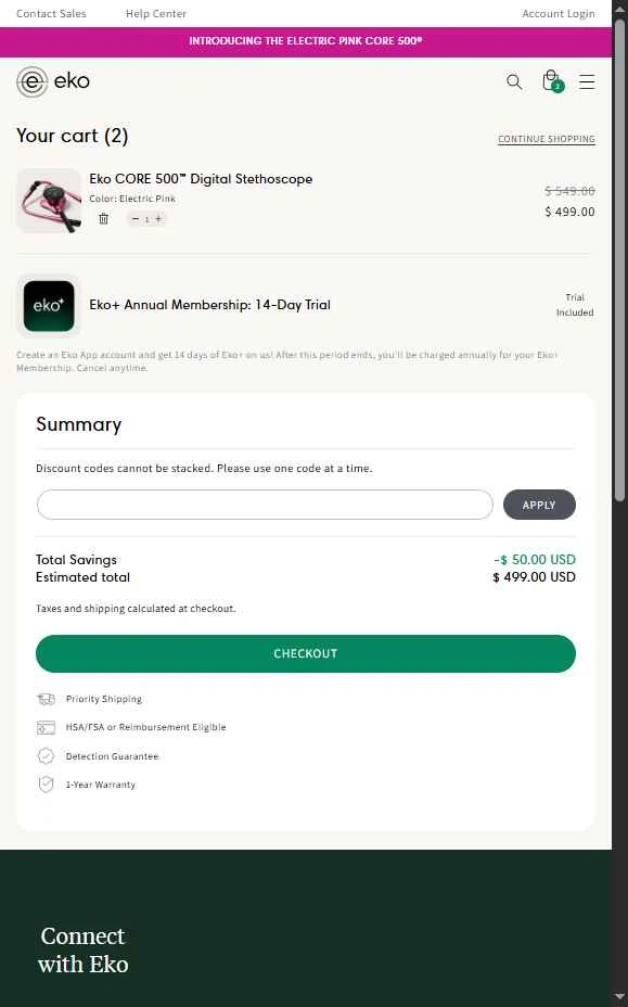 Eko Health Promo Codes (3 Verified) - 70% Off Oct 2025