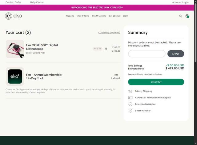 Eko Health Promo Codes (2 Verified) - 10% Off Oct 2025