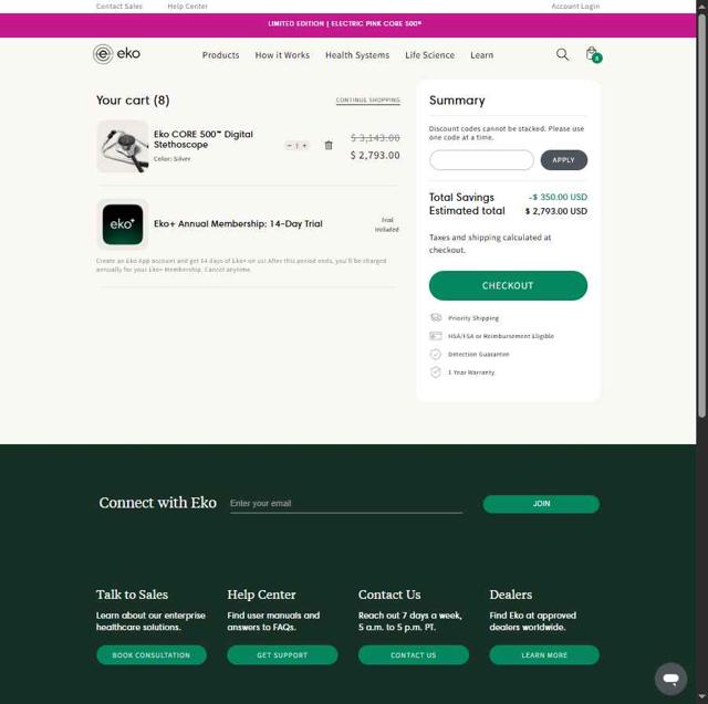 Eko Health Promo Codes (2 Verified) - 10% Off Oct 2025