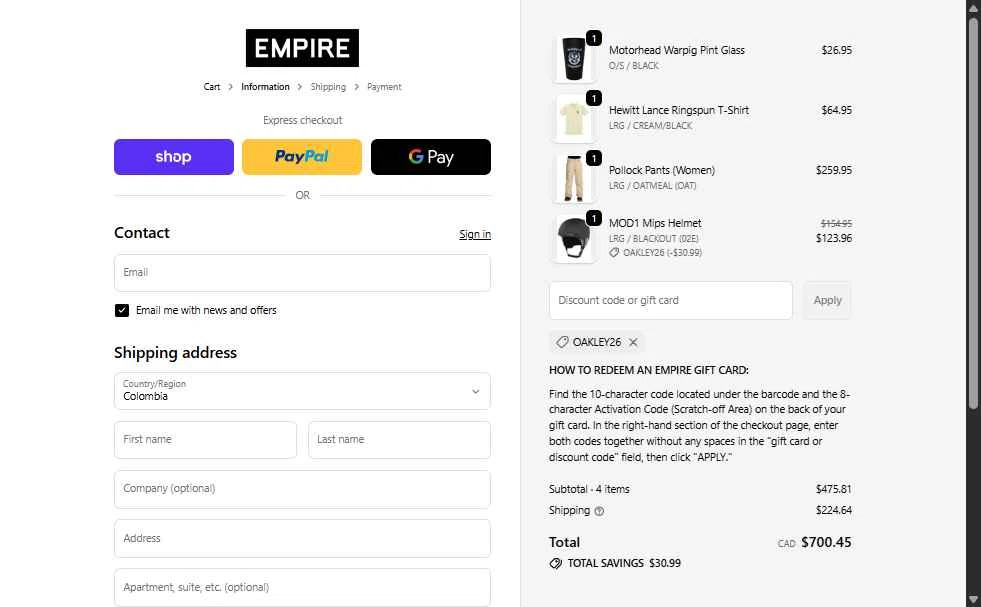 Empire Promo Codes - 20% Off (3 Verified) Dec 2025