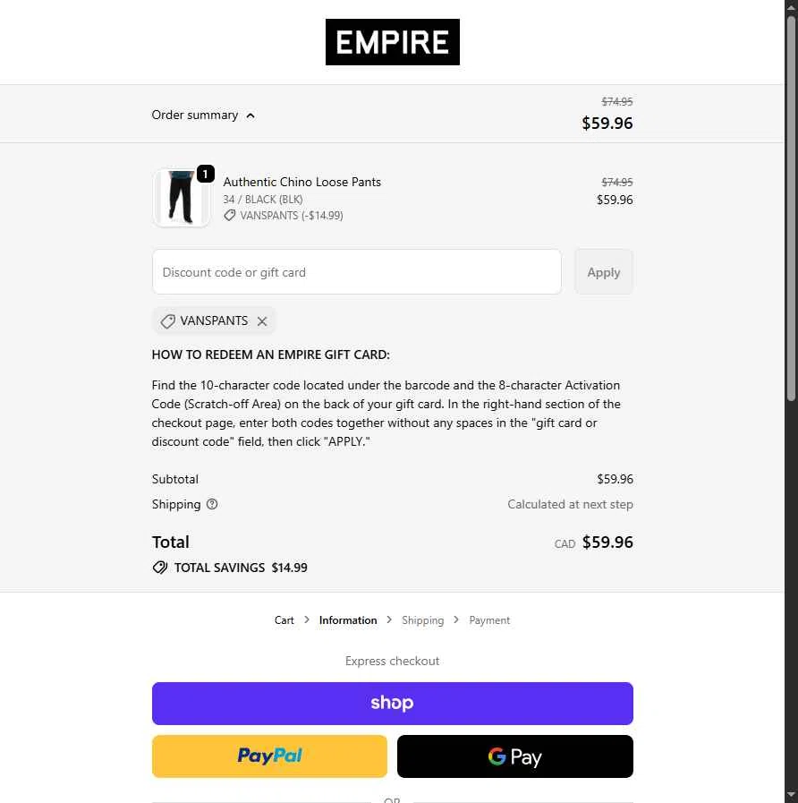 Empire Promo Codes - 20% Off (3 Verified) Dec 2025