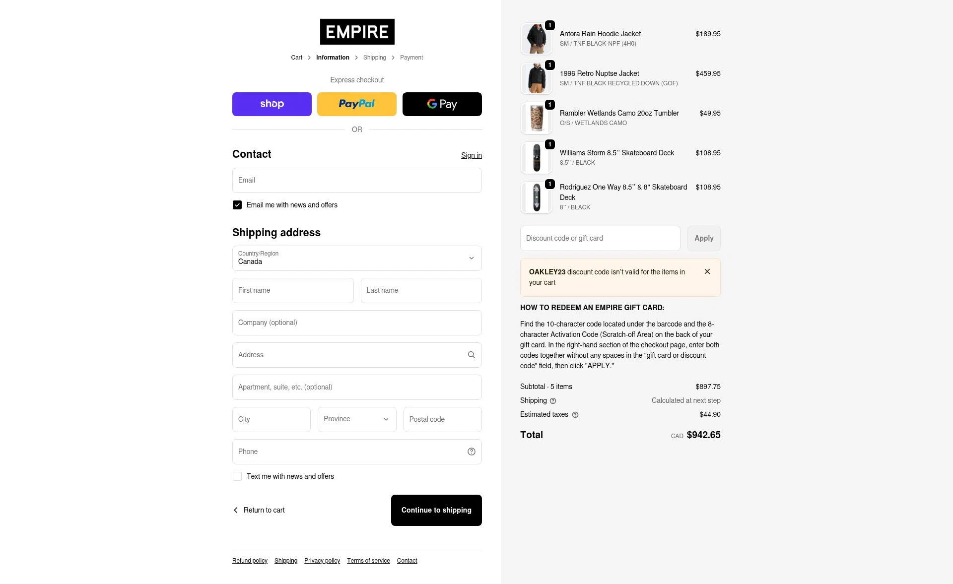 Empire Promo Codes - 20% Off (3 Verified) Jan 2026