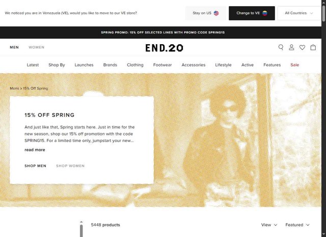 END. Promo Codes - 20% Off Coupons Sep 2025