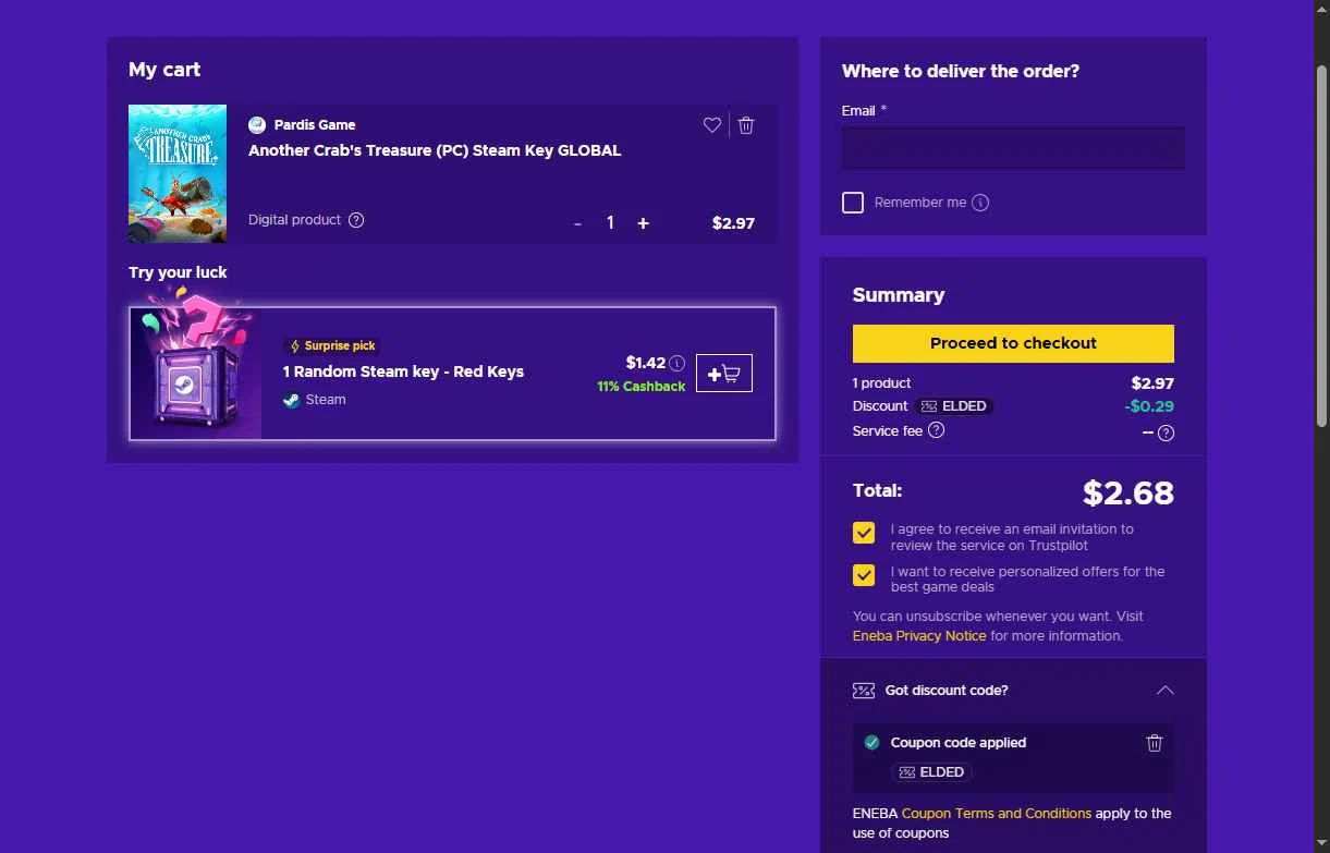 Eneba Promo Codes - 10% Off (2 Verified) Dec 2025