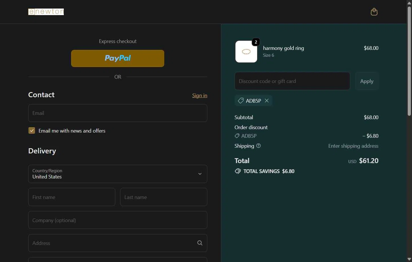 Enewton Design Promo Codes (5 Verified) - 10% Off Nov 2025