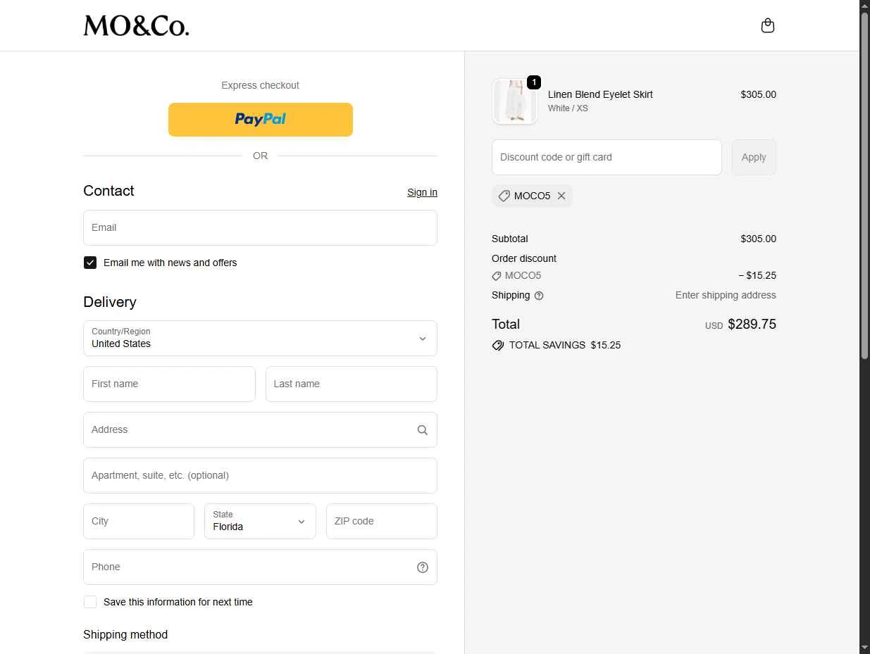 MO&Co Promo Codes - 10% Off (5 Verified) Jun 2026