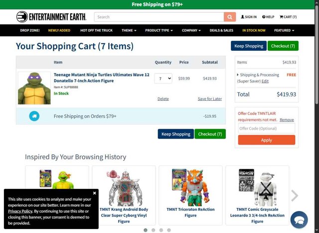 Entertainment Earth Promo Codes - 10% Off Jul 2025