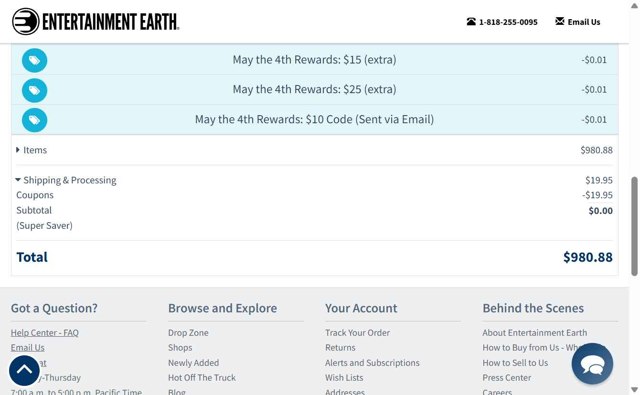 Entertainment Earth Promo Codes - 10% Off May 2025