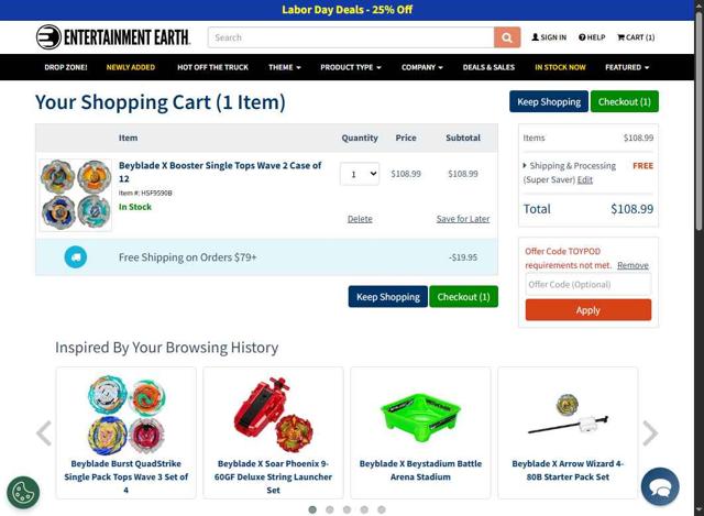 Entertainment Earth Promo Codes - 10% Off Sep 2025