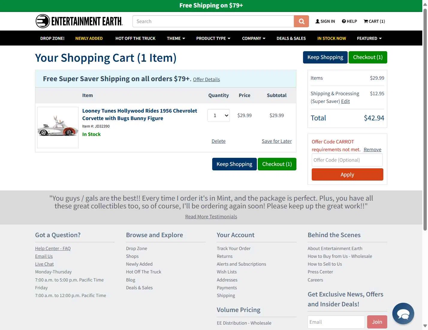 Entertainment Earth Promo Codes - 10% Off Oct 2025