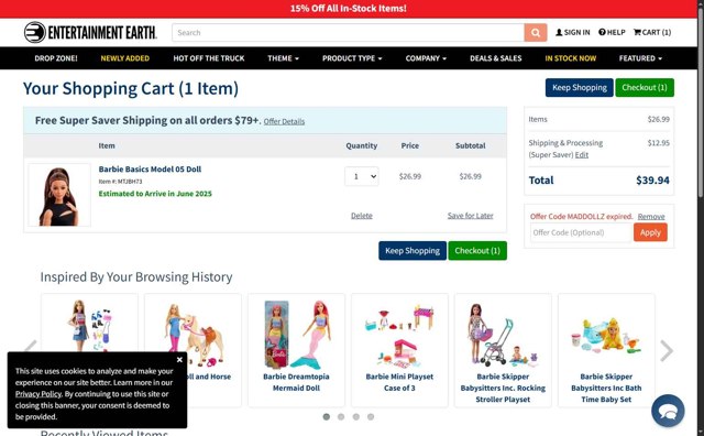 Entertainment Earth Promo Codes - 10% Off Jun 2025