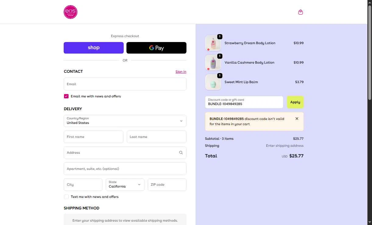 EOS Discount Codes - 15% Off (3 Verified) Oct 2025