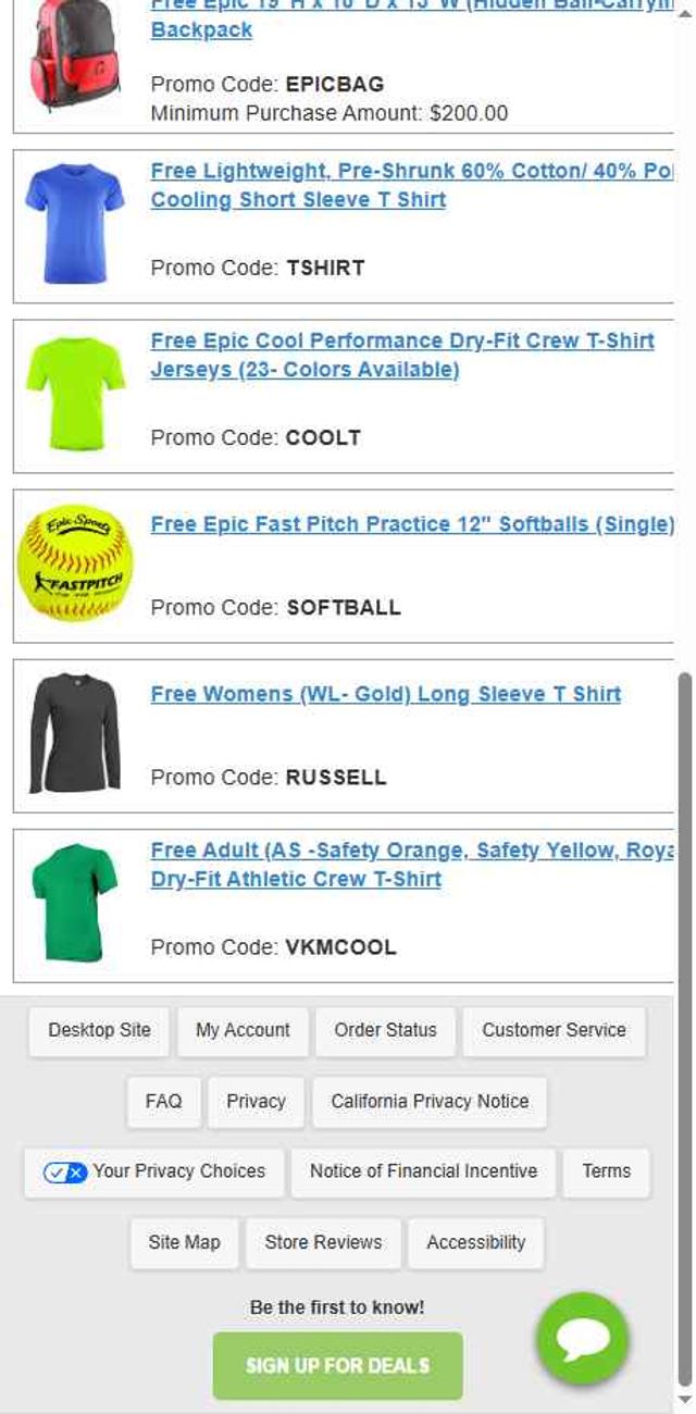 Epic Sports Promo Codes (7 Verified) - $10 Off Oct 2025