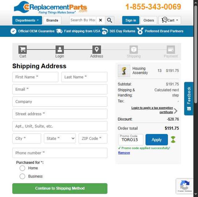 eReplacementParts.com Promo Codes - 15% Off Coupons Oct 2025