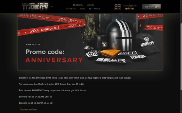 Escape from Tarkov Promo Codes - 20% Off Coupons Sep 2025