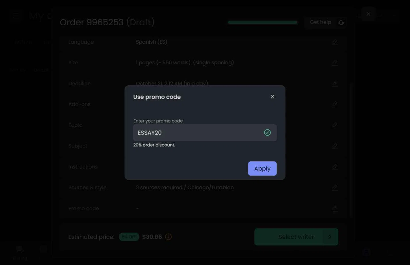 EssayPro.com Promo Codes - 20% Off (3 Verified) Nov 2025