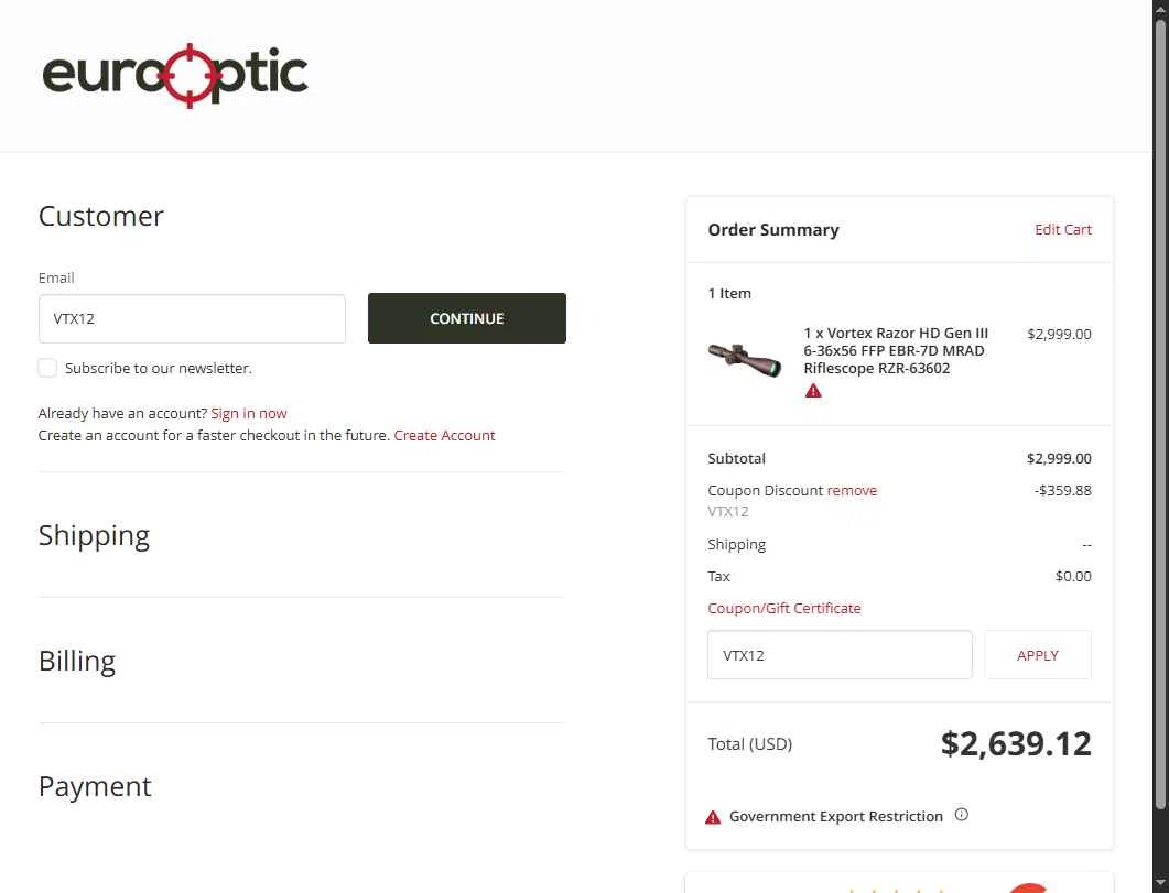 EuroOptic.com Promo Codes - 20% Off (6 Verified) Nov 2025