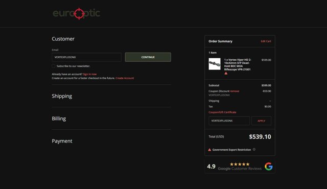 EuroOptic.com Promo Codes (7 Verified) - 10% Off Jun 2025