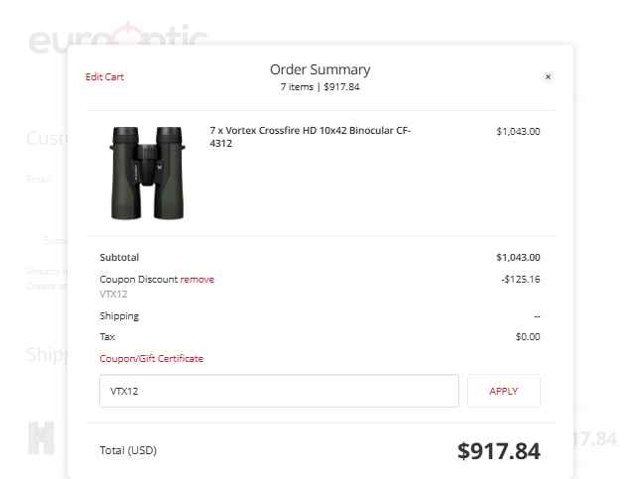 EuroOptic.com Promo Codes (7 Verified) - 10% Off Jun 2025