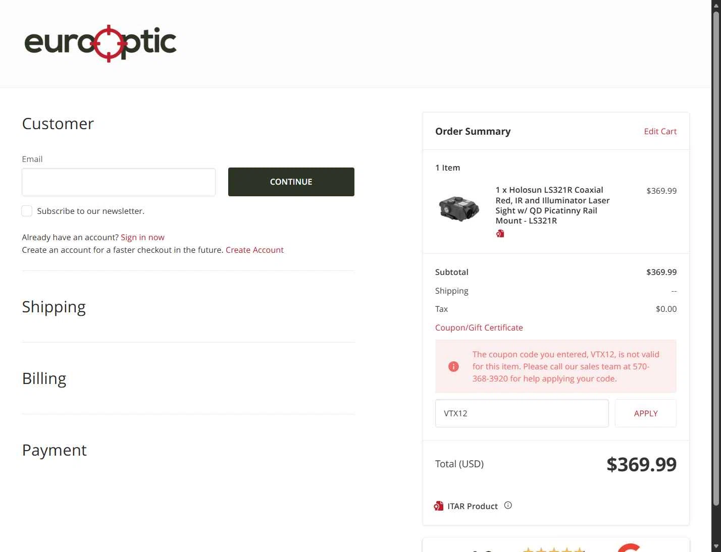 EuroOptic.com Promo Codes - 5% Off (2 Verified) Mar 2026