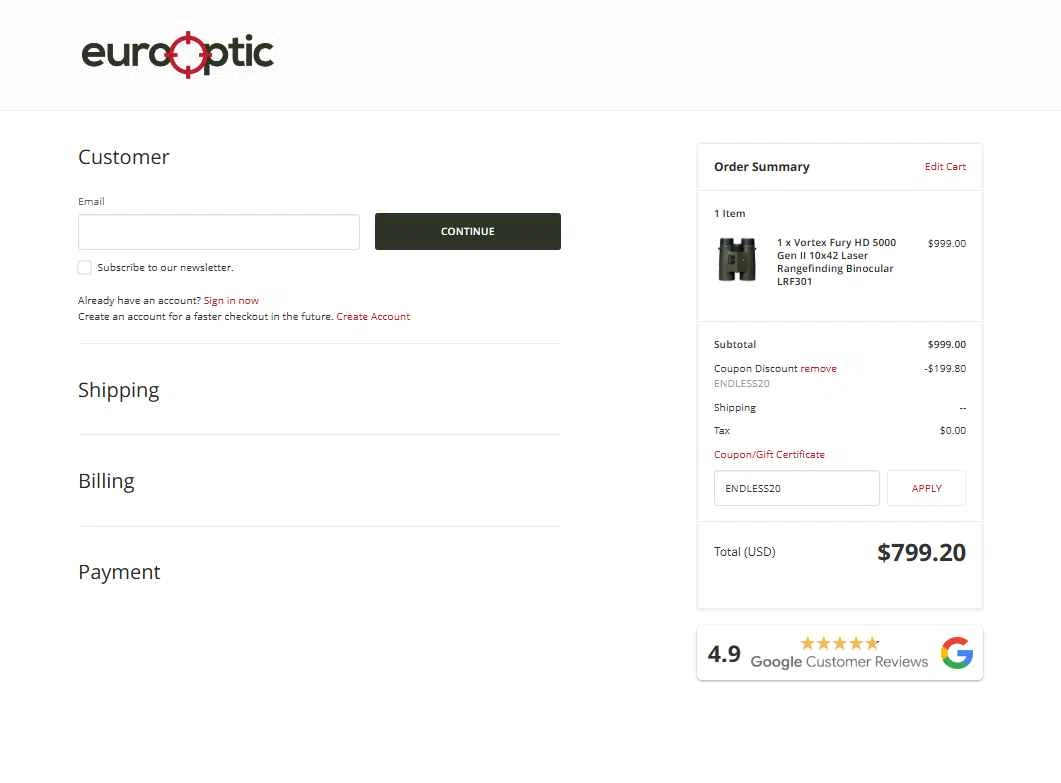 EuroOptic.com Promo Codes - 20% Off (6 Verified) Nov 2025