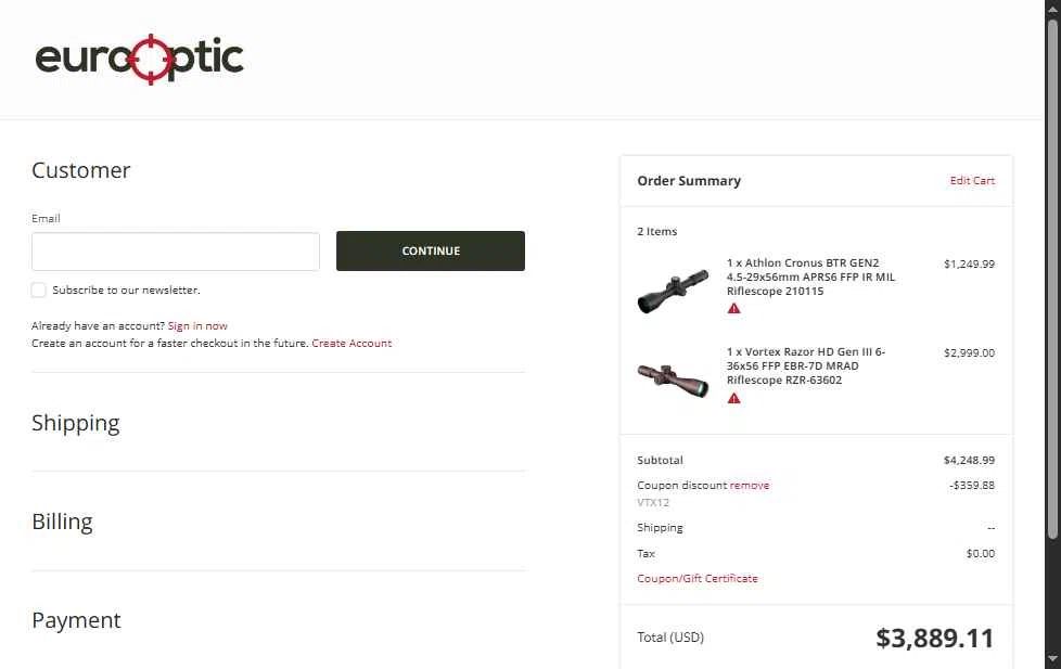 EuroOptic.com Promo Codes - $20 Off (+1 Codes) May 2026
