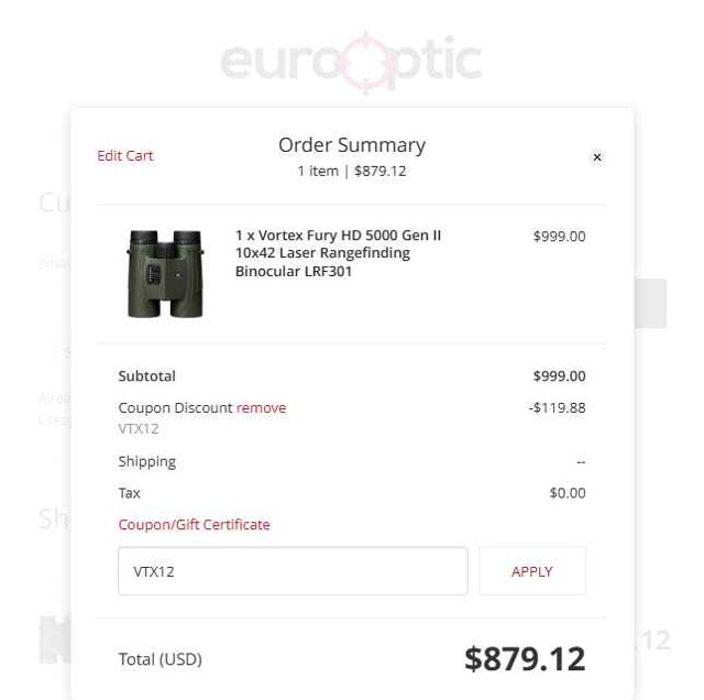 EuroOptic.com Promo Codes (6 Verified) - 10% Off Jul 2025