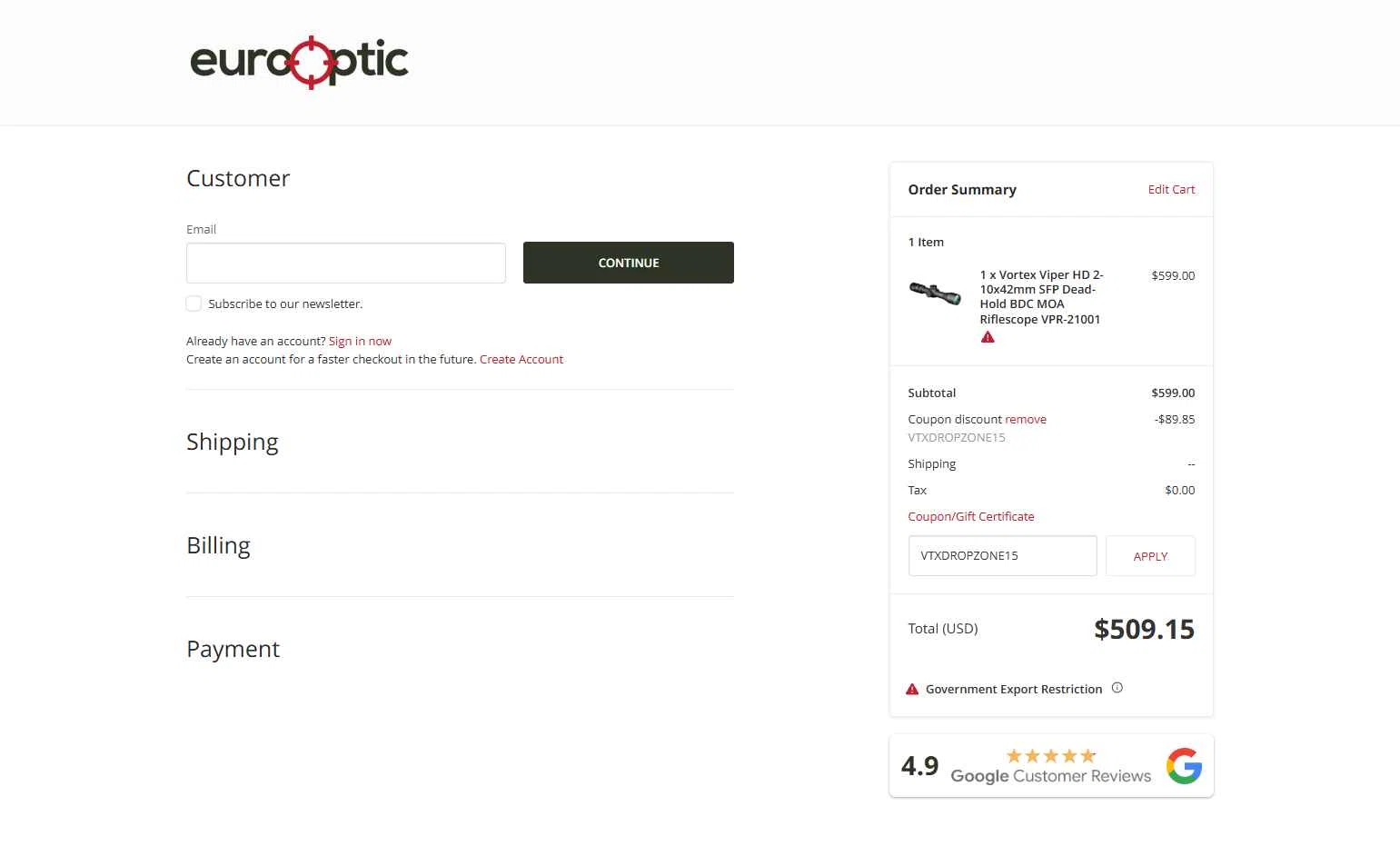 EuroOptic.com Promo Codes - $20 Off (1 Verified) Feb 2026