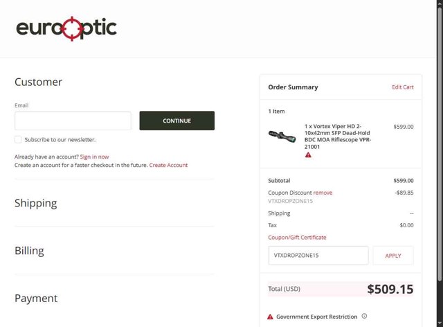 EuroOptic.com Promo Codes (5 Verified) - 10% Off Sep 2025