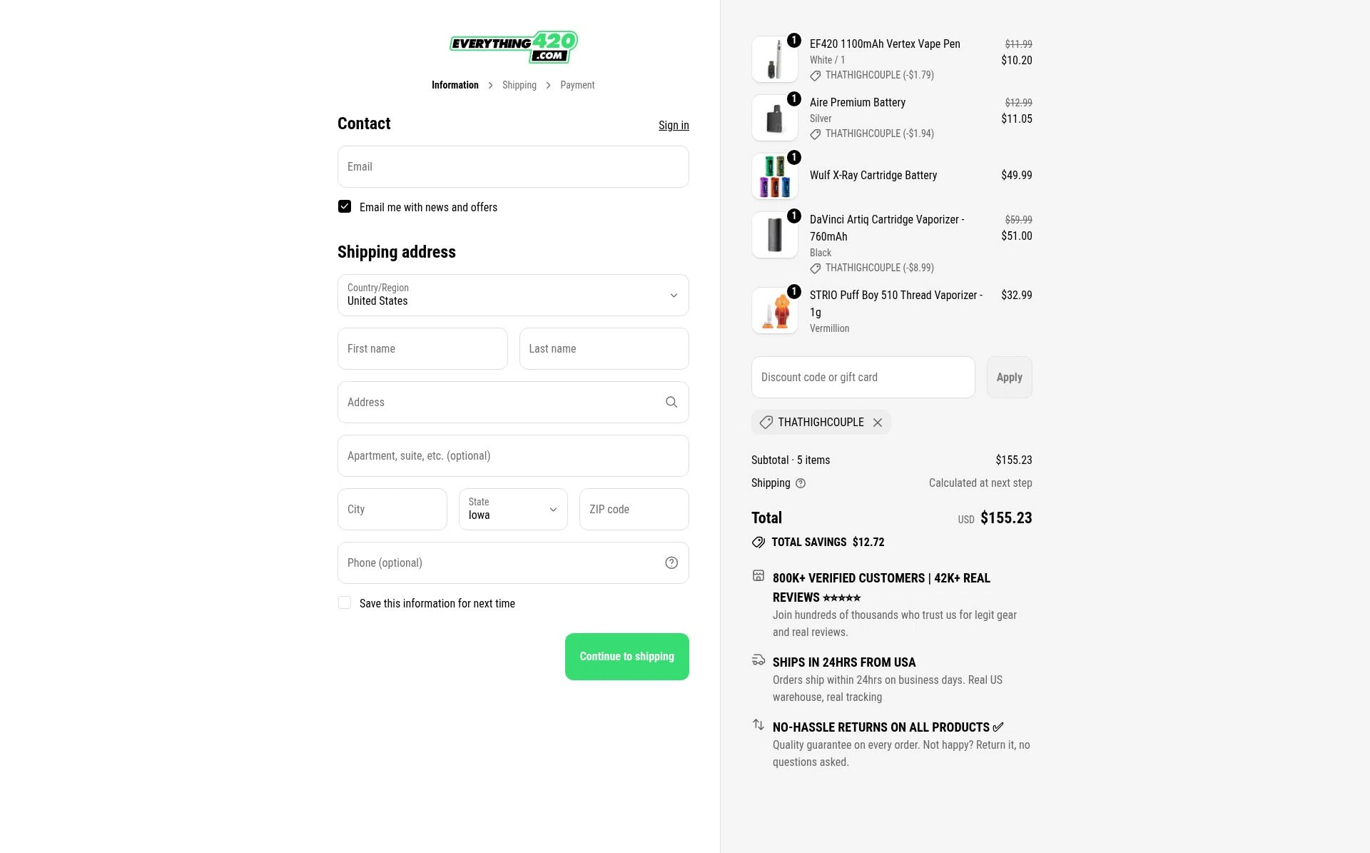 Everything For 420 Promo Code - 15% Off Nov 2025