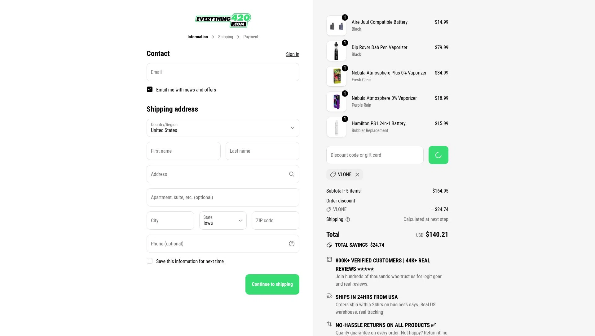 Everything For 420 Promo Code - 15% Off Dec 2025