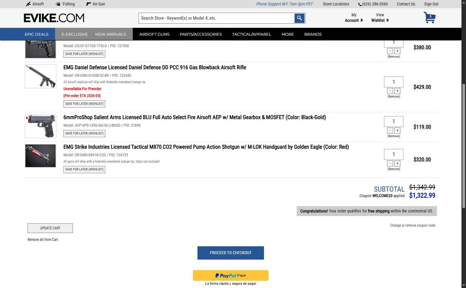 Evike Promo Codes - 20% Off (1 Verified) Jan 2026