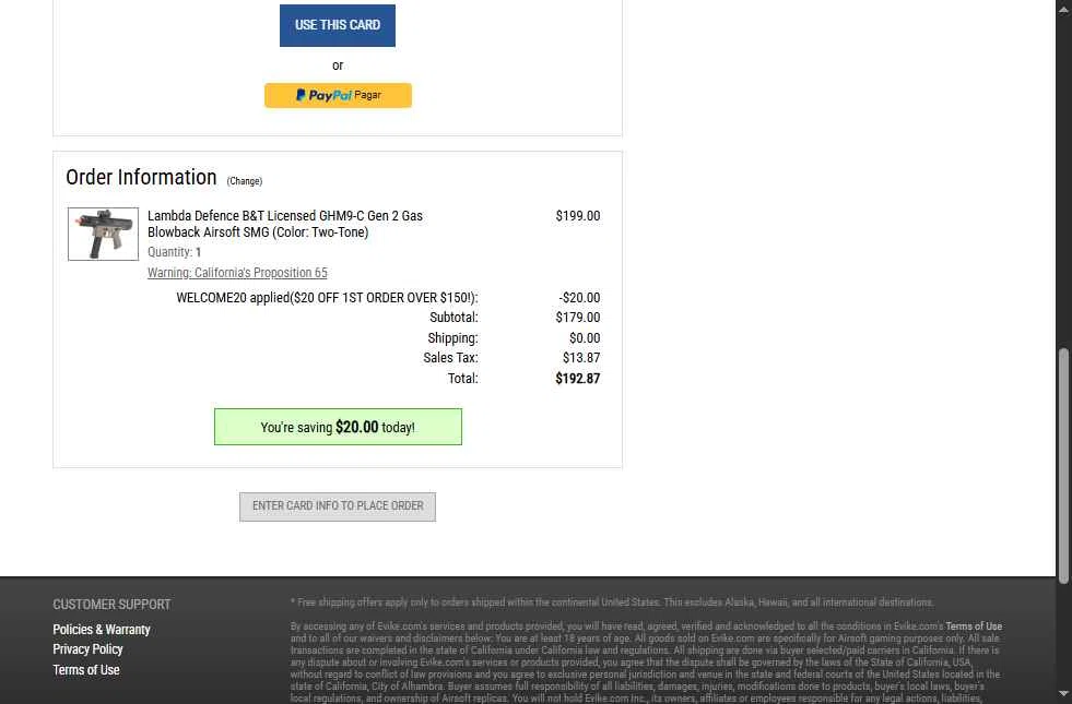 Evike Promo Codes - $20 Off (3 Verified) Nov 2025