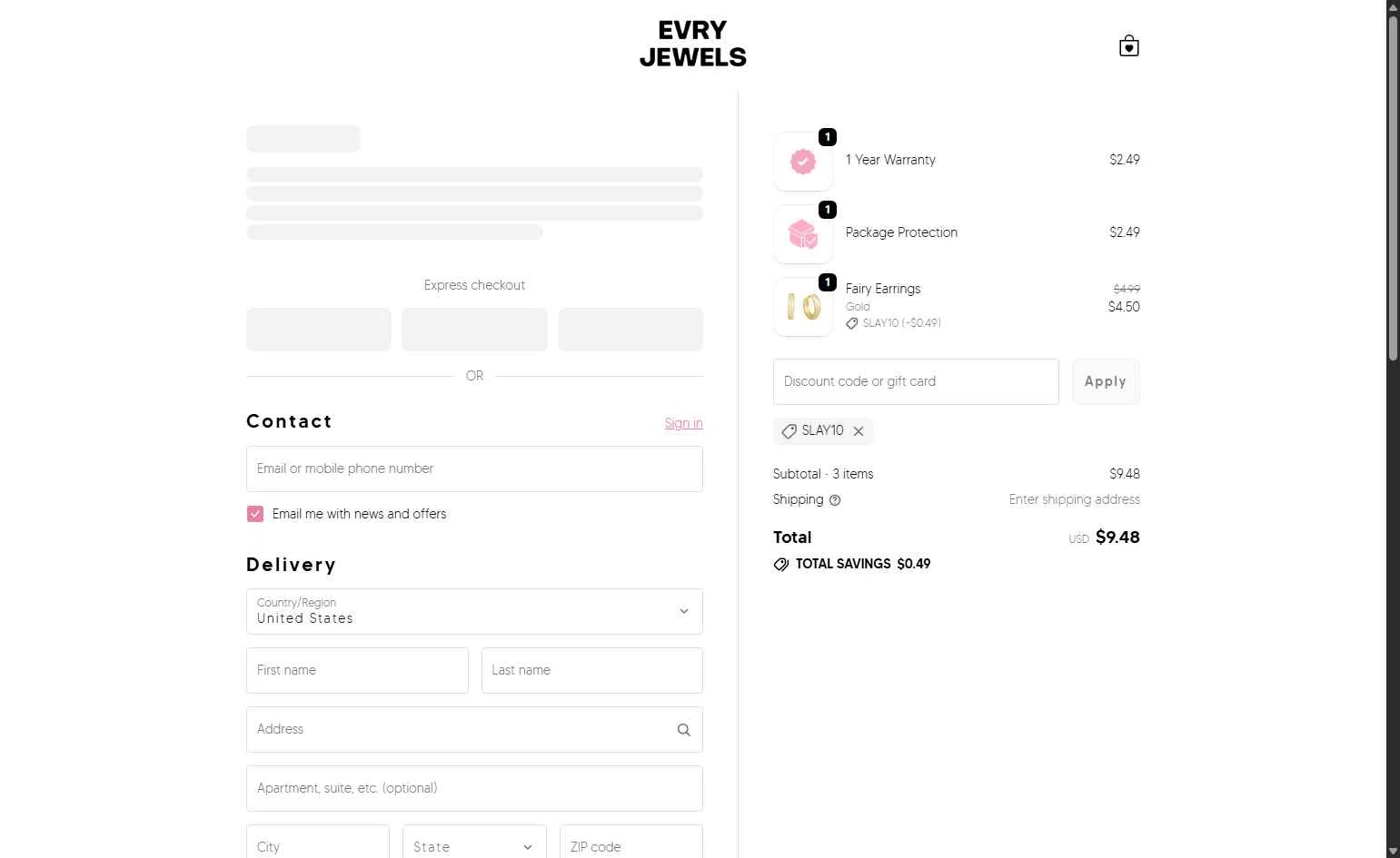 Evry Jewels Promo Codes - 10% Off (483 Verified) Jan 2026